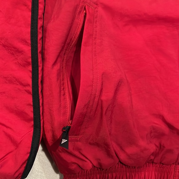 adidas | Jackets & Coats | Adidas Vintage 9s Moby Red Quilted Puffer ...